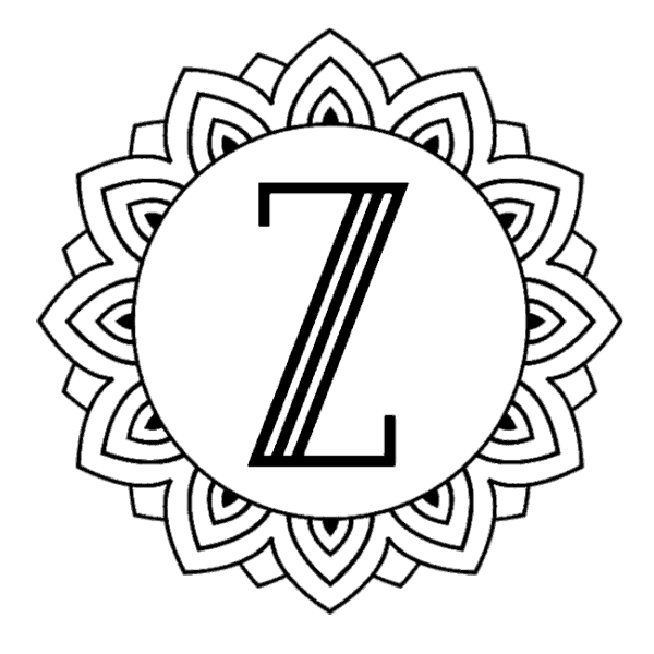 Letter Z Monogram | Customize Online | Instant Download