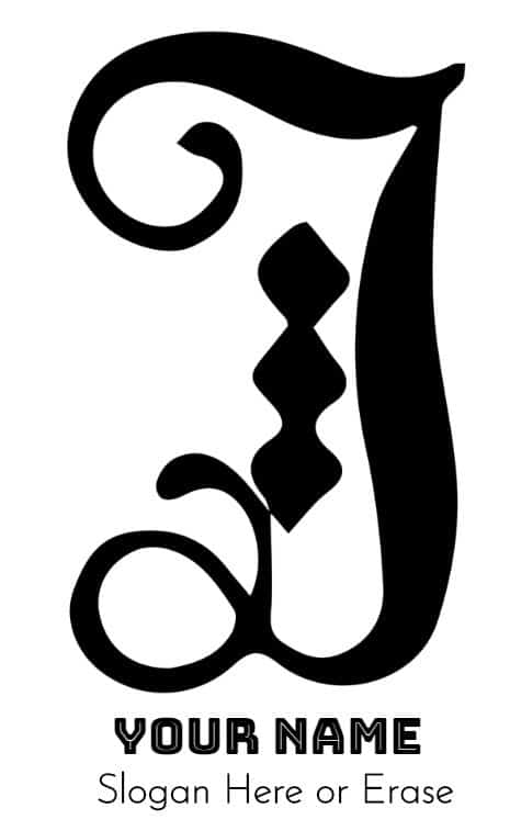 Letter I Monogram | Customize Online | Instant Download