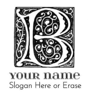 Letter B Monogram | Customize Online | Instant Download