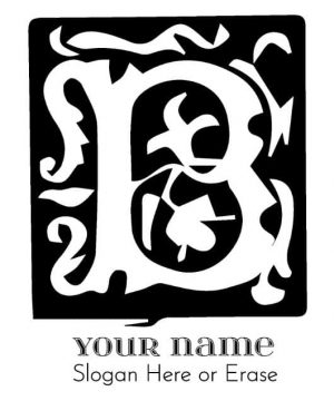 Letter B Monogram | Customize Online | Instant Download