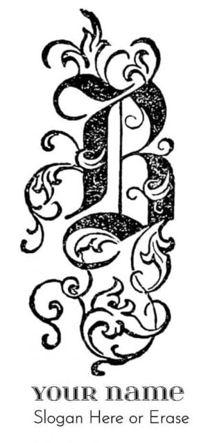 Letter B Monogram | Customize Online | Instant Download