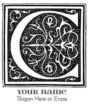 Letter C Monogram | Customize Online | Instant Download