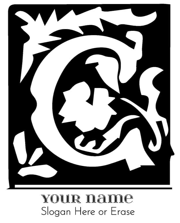 Letter C Monogram | Customize Online | Instant Download