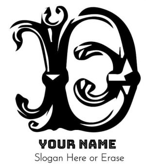 Letter D Monogram | Customize Online | Instant Download