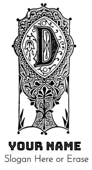 Letter D Monogram | Customize Online | Instant Download