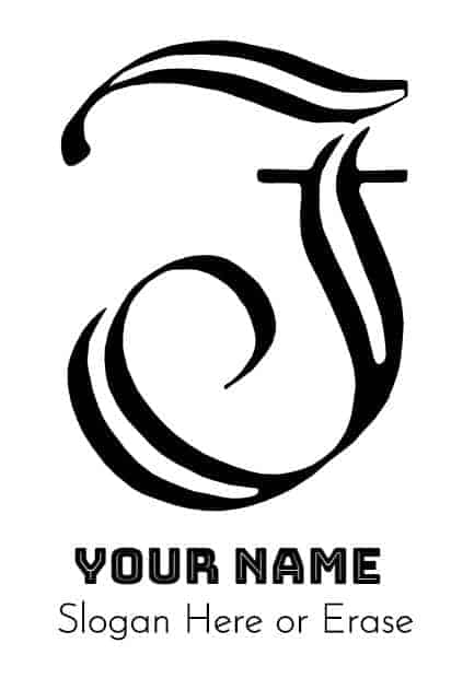 Letter F Monogram | Customize Online | Instant Download