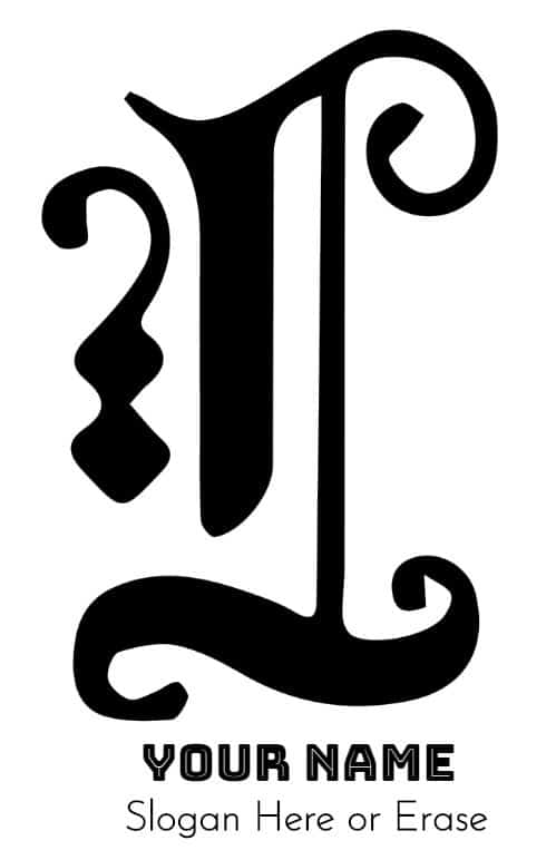 Letter L Monogram | Customize Online | Instant Download