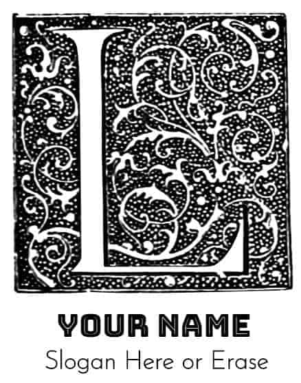 Letter L Monogram | Customize Online | Instant Download