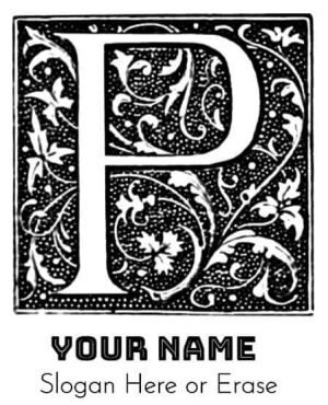 Letter P Monogram | Customize Online | Instant Download