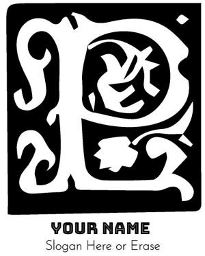 Letter P Monogram | Customize Online | Instant Download