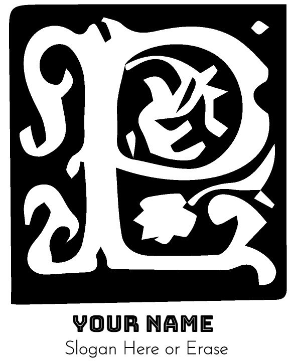 Letter P Monogram | Customize Online | Instant Download