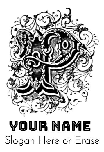 Letter P Monogram | Customize Online | Instant Download