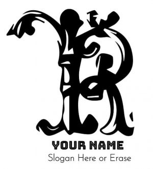 Letter R Monogram | Customize Online | Instant Download