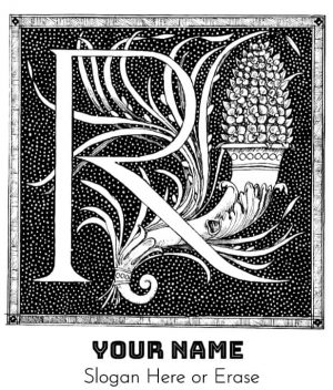 Letter R Monogram | Customize Online | Instant Download