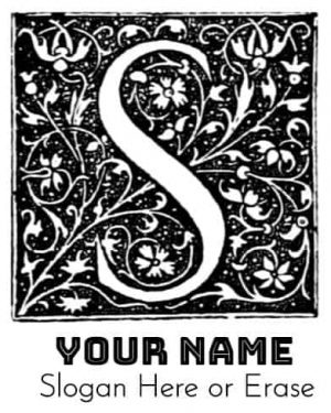 Letter S Monogram | Customize Online | Instant Download
