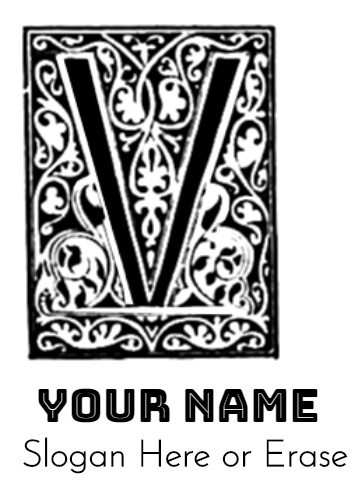 Letter V Monogram | Customize Online | Instant Download