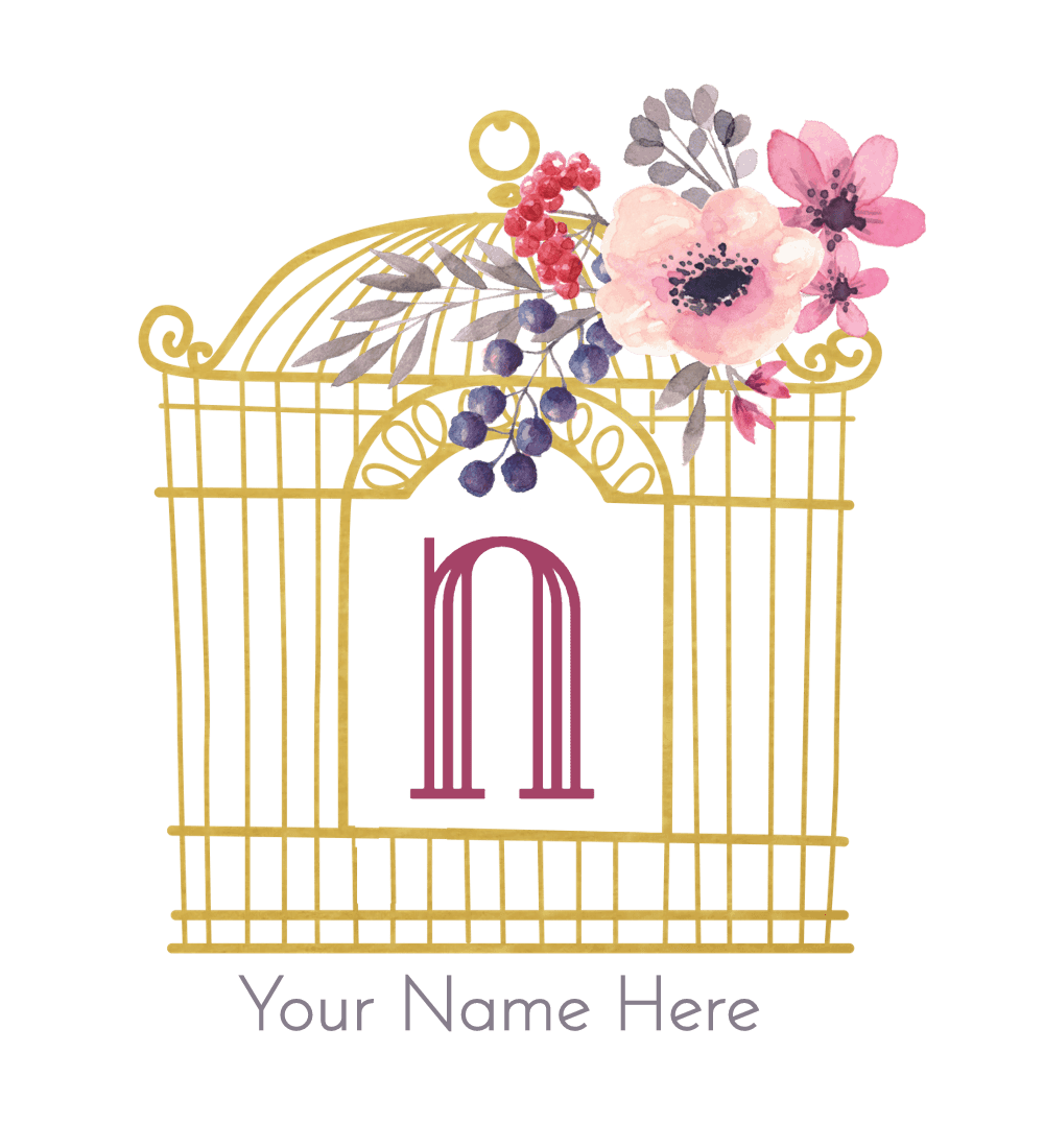 Letter N Monogram | Customize Online | Instant Download