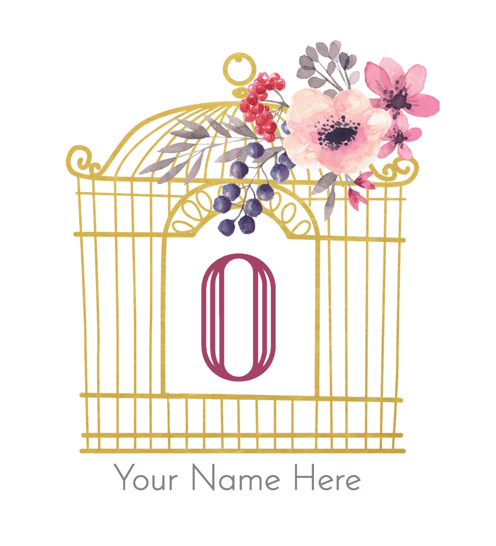 Letter O Monogram | Customize Online | Instant Download