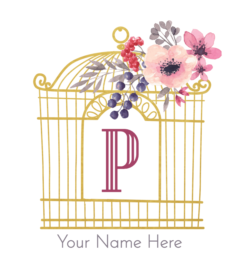 Letter P Monogram | Customize Online | Instant Download