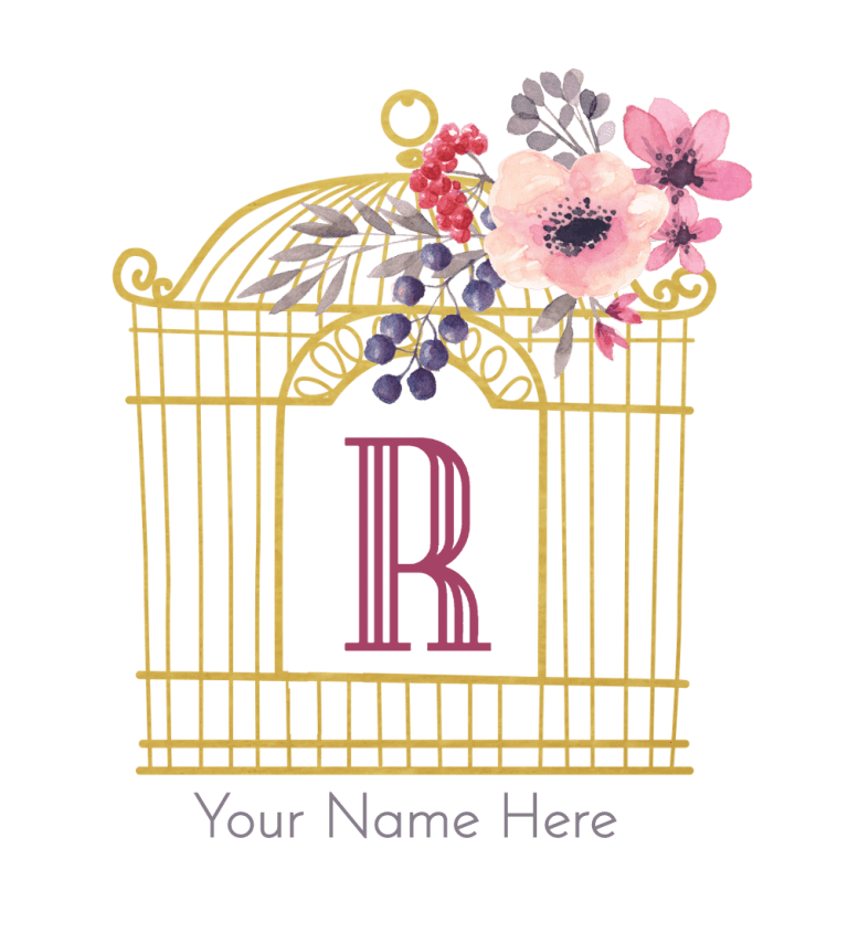 Letter R Monogram | Customize Online | Instant Download