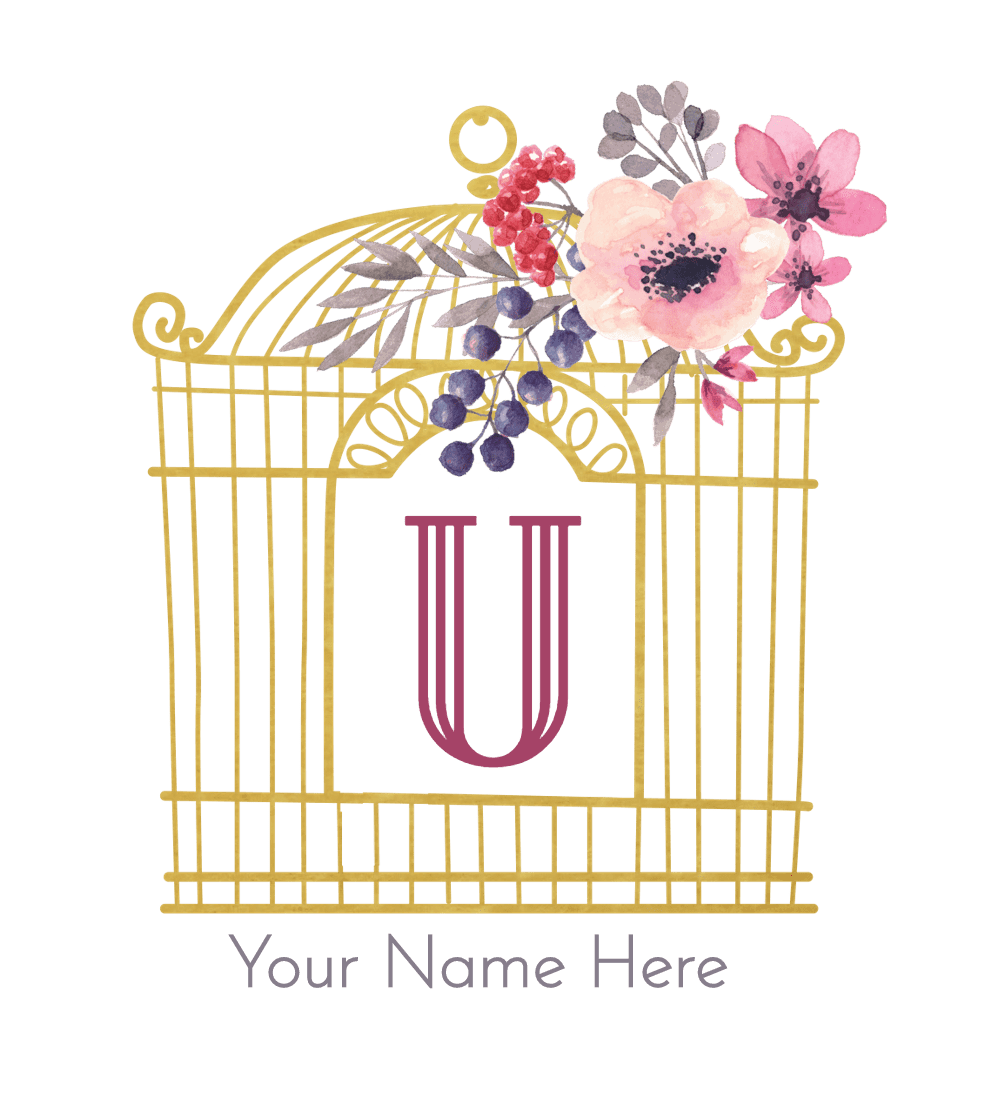 Letter U Monogram | Customize Online | Instant Download