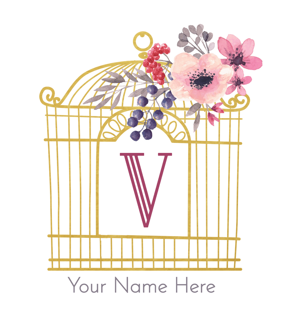 Letter V Monogram | Customize Online | Instant Download