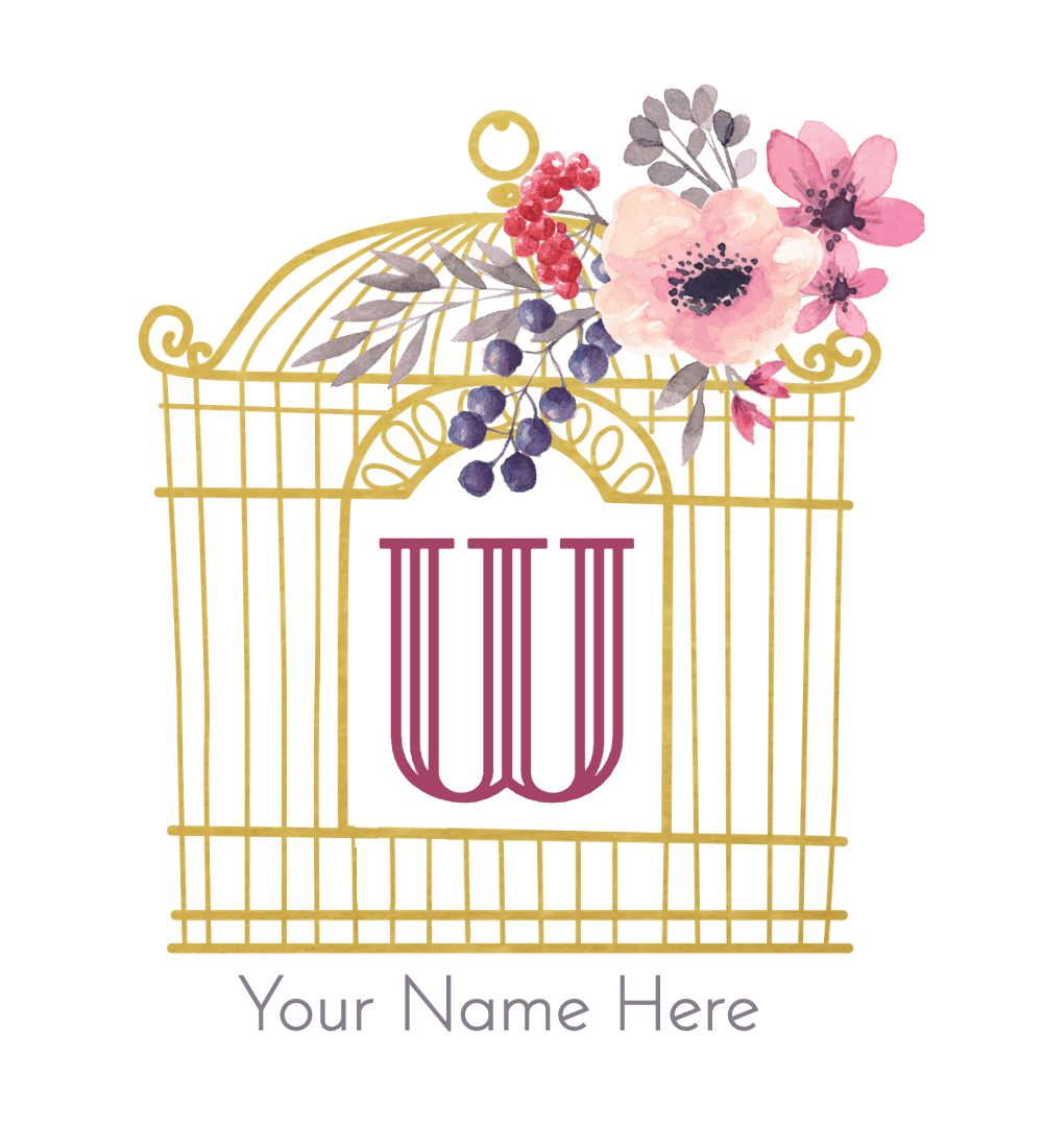 Letter W Monogram | Customize Online | Instant Download