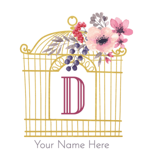 Letter D Monogram | Customize Online | Instant Download