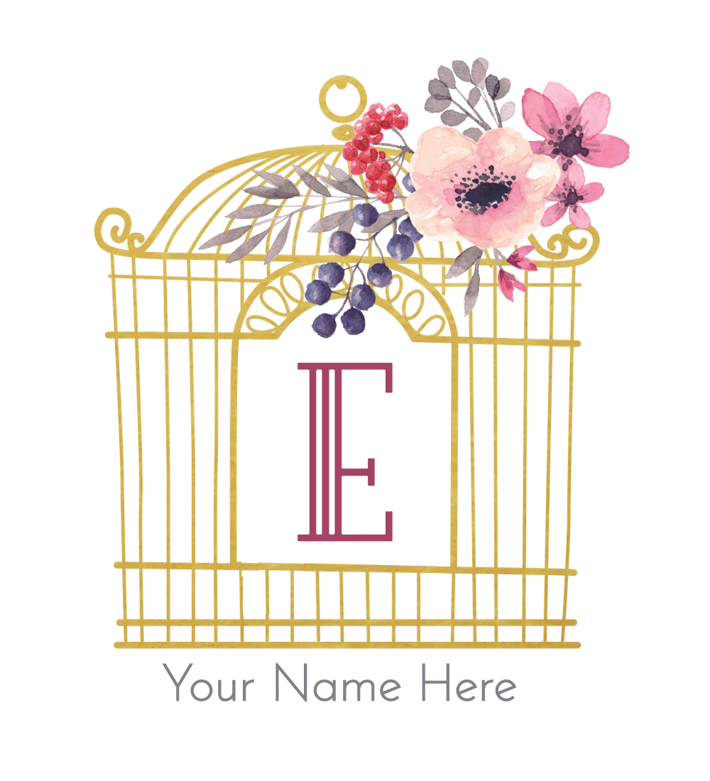 Letter E Monogram | Customize Online | Instant Download