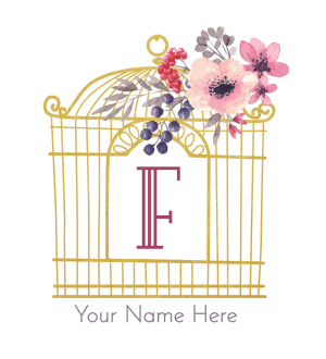 Letter F Monogram | Customize Online | Instant Download
