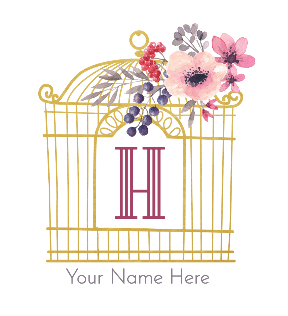 Letter H Monogram | Customize Online | Instant Download