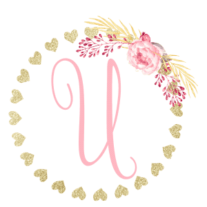 Letter U Monogram | Customize Online | Instant Download
