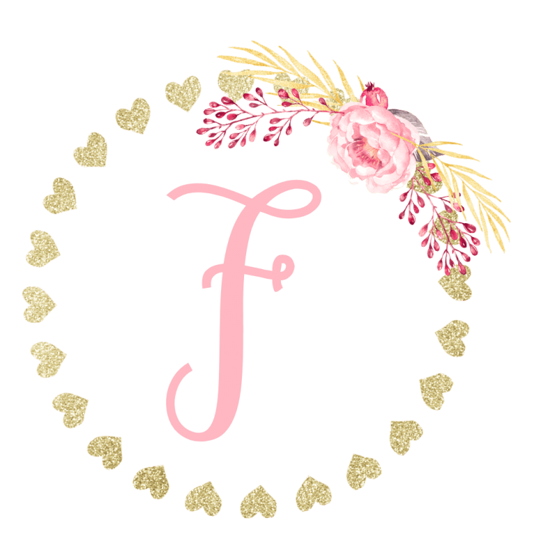 Letter F Monogram | Customize Online | Instant Download