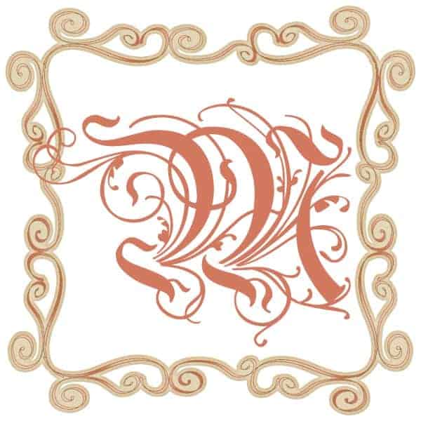 Letter M Monogram | Customize Online | Instant Download
