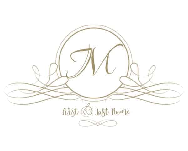 Letter M Monogram | Customize Online | Instant Download