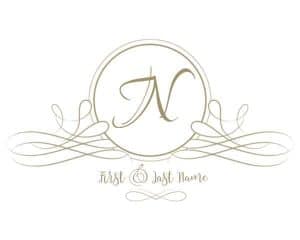 Letter N Monogram | Customize Online | Instant Download