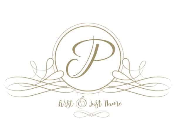 Letter P Monogram | Customize Online | Instant Download