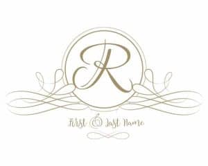 Letter R Monogram | Customize Online | Instant Download