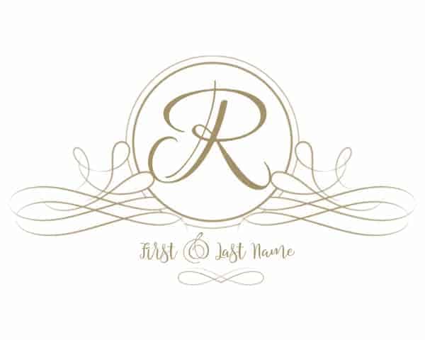 Letter R Monogram | Customize Online | Instant Download