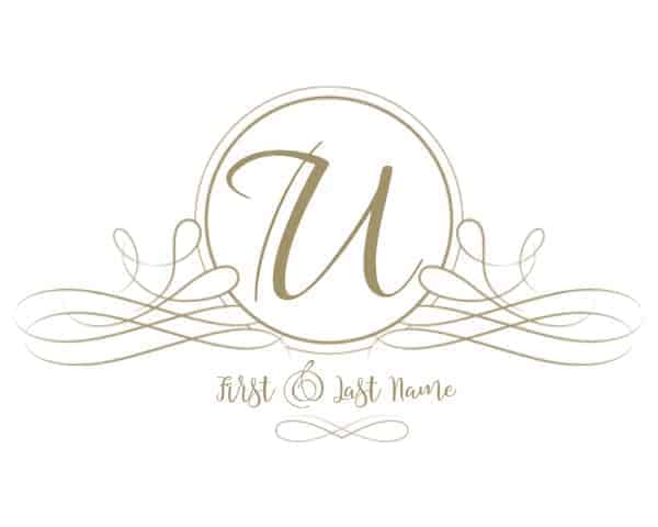 Letter U Monogram | Customize Online | Instant Download