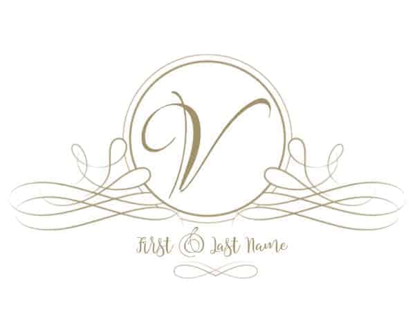 Letter V Monogram | Customize Online | Instant Download