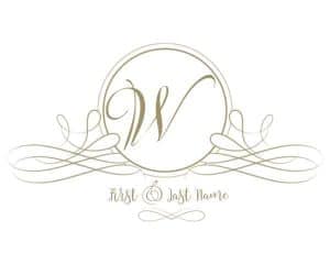 Letter W Monogram | Customize Online | Instant Download