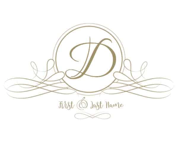 Letter D Monogram | Customize Online | Instant Download