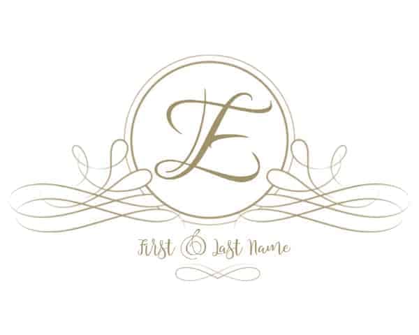 Letter E Monogram | Customize Online | Instant Download