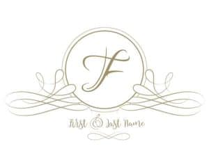 Letter F Monogram | Customize Online | Instant Download