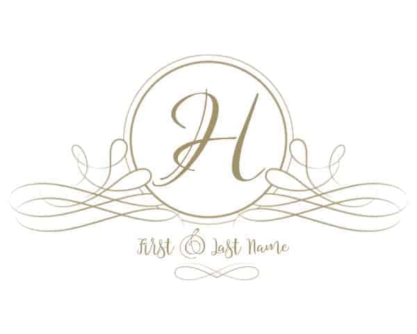 Letter H Monogram | Customize Online | Instant Download