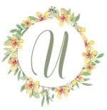 Letter U Monogram | Customize Online | Instant Download