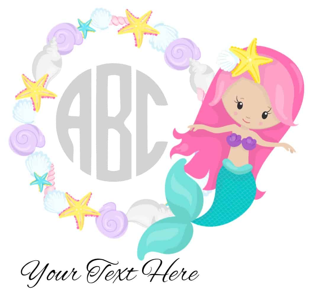 FREE Mermaid Monogram | Create Online & Print at Home