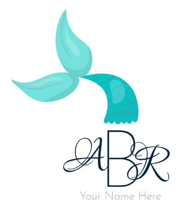 FREE Mermaid Monogram | Create Online & Print at Home