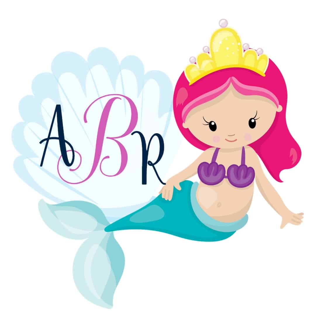 FREE Mermaid Monogram | Create Online & Print at Home